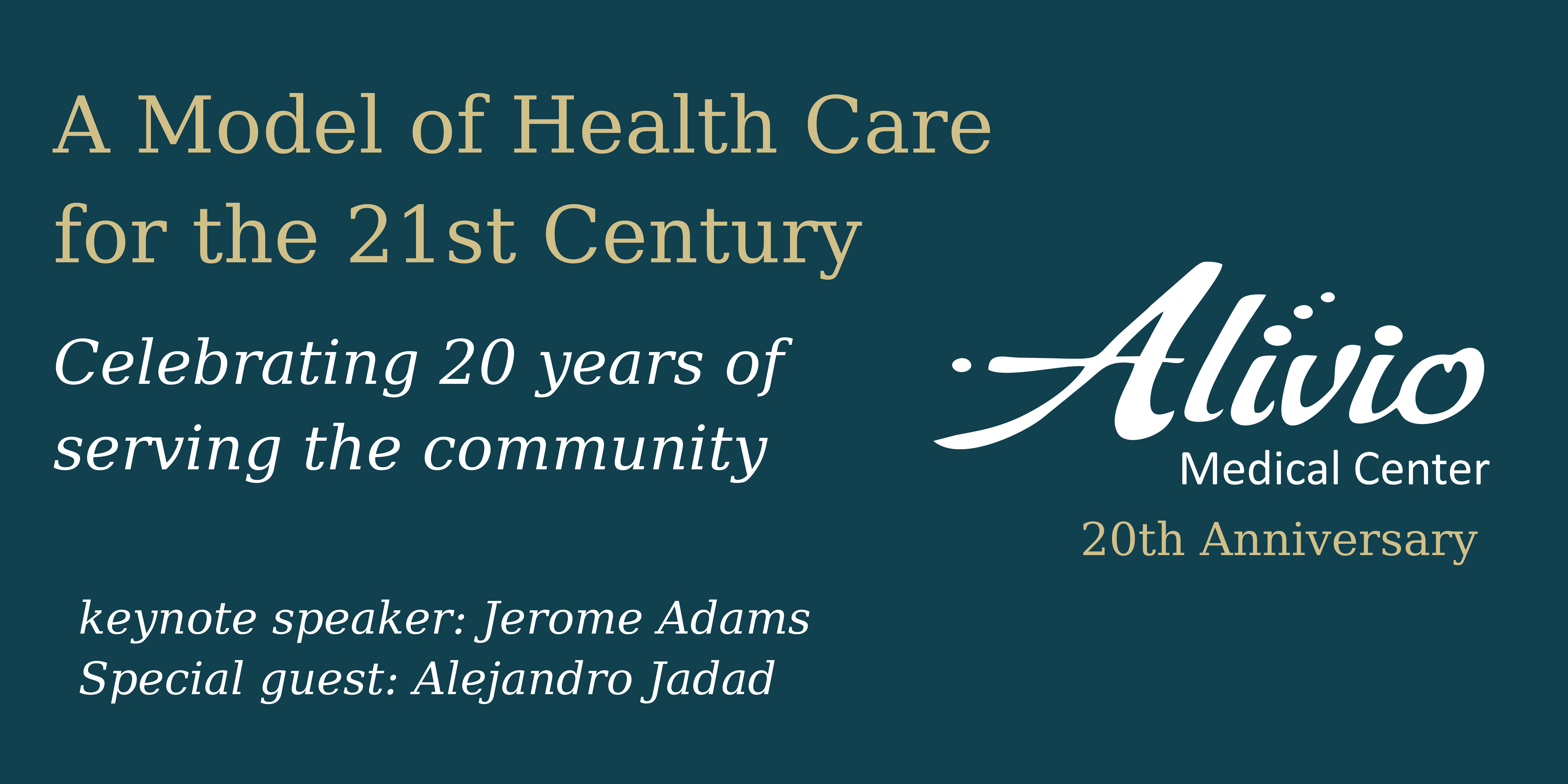 Alivio Medical Center Celebrating 20 years of Excellence: A Model of ...